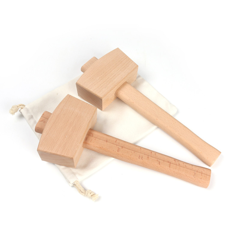 Customized Solid Hardwood Hammer Ice Hammer Mallet Woodworking Hand Tool